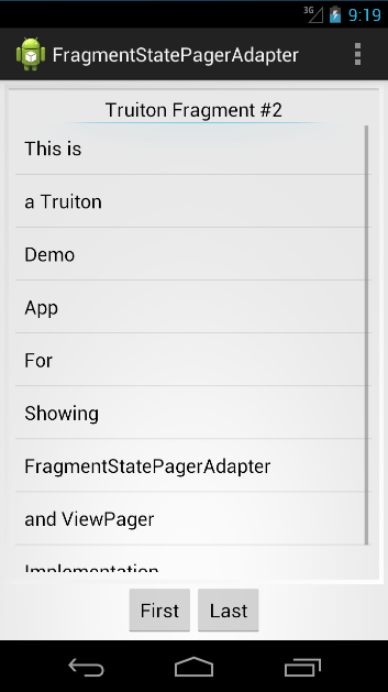 Android FragmentStatePagerAdapter Example - Truiton Android FragmentStatePagerAdapter Example - Truiton