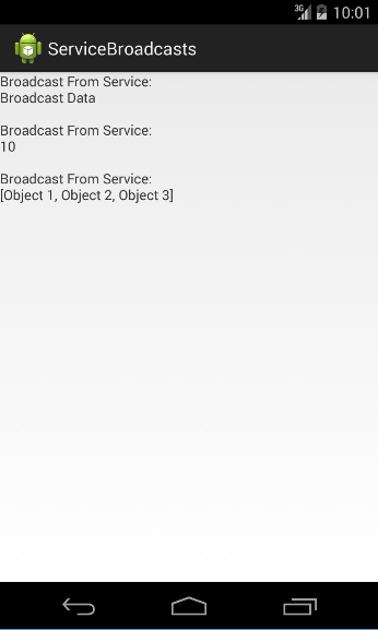 Android Service And Broadcastreceiver Example Truiton