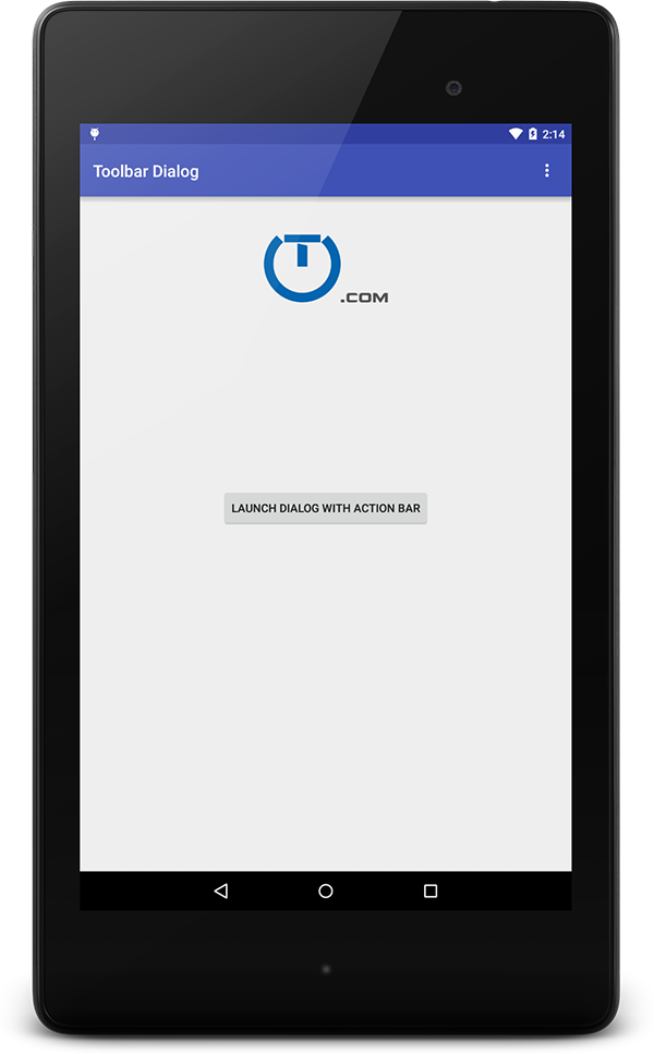 Android Action Bar In A Dialog Using Toolbar Truiton