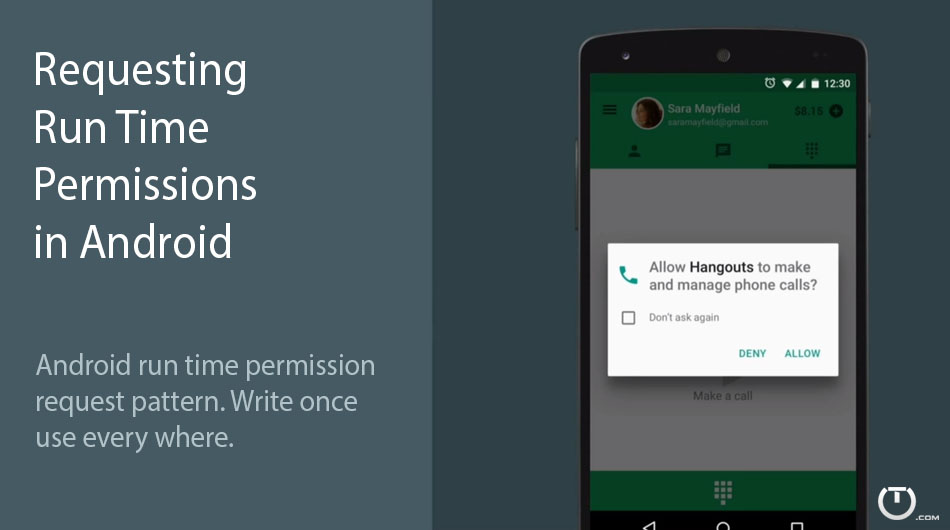 Android Runtime Permissions Request Tutorial Truiton